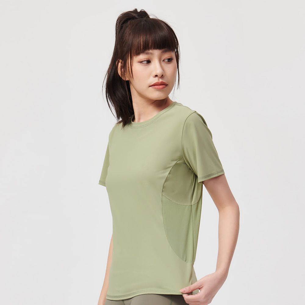 BALENO | 女裝網紗淨色寬鬆運動Tee T-shirt(#E2203) | 顏色 : 綠色 | 尺碼 : M | HKTVmall 香港 ...