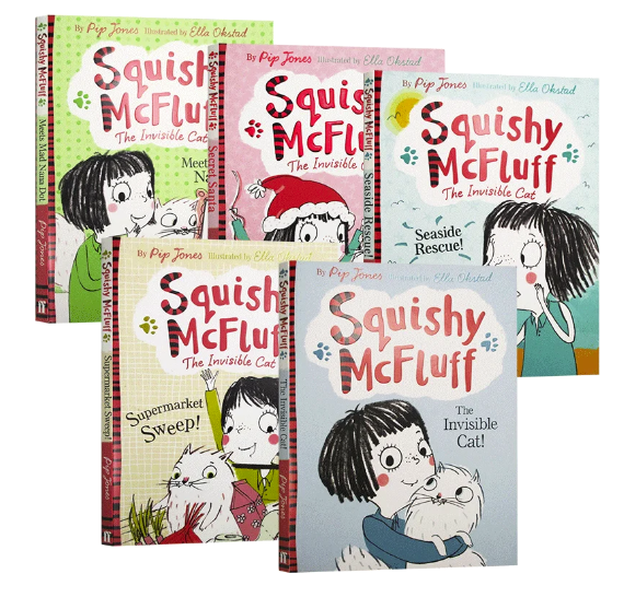 PIP | 【初級章節圖書】Squishy McFluff: The Invisible Cat! (5 本書) ｜平行進口 ...