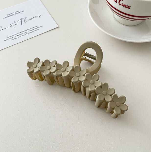 DDS | 大號抓夾 鯊魚夾 髮飾 （顏色：4#卡其-約13cm）#DDS | HKTVmall 香港最大網購平台