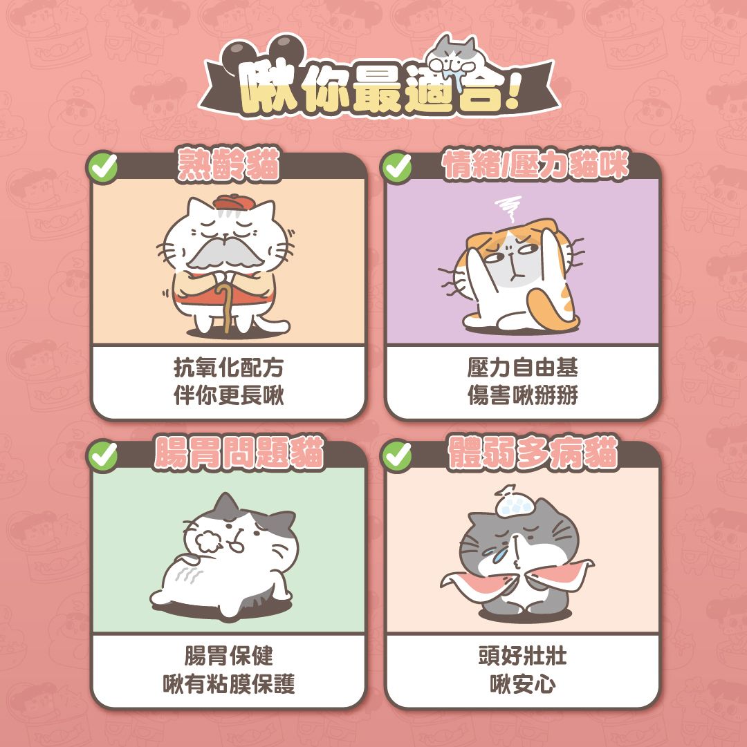 肉球世界 | 啾啾妹主食罐 混合試食裝 4種口味 80g | HKTVmall 香港最大網購平台