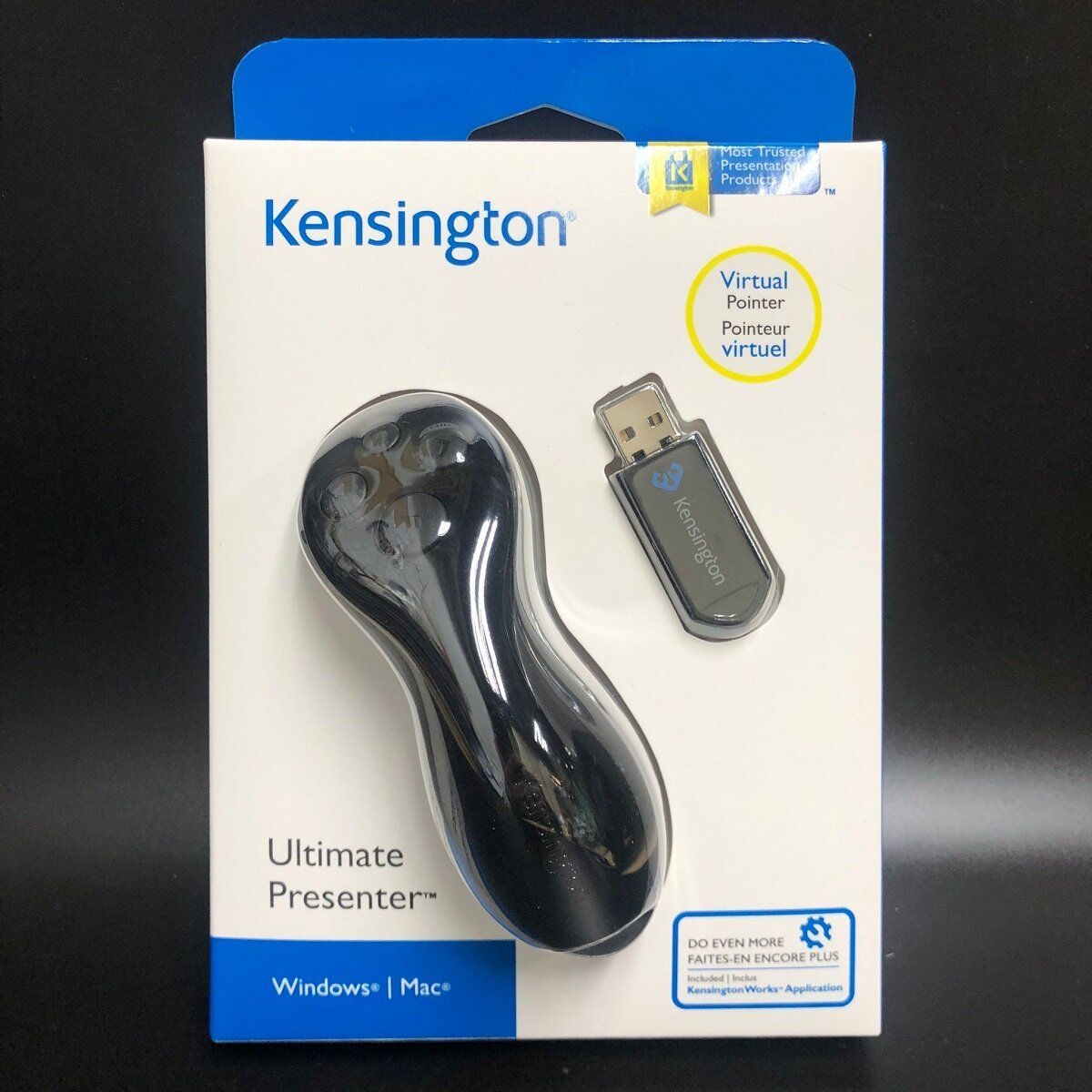 Kensington | 不傷眼睛虛擬指針演講控制器 內置 8G MicroSD Card Kensington K75233 Virtual pointer Presenter ...