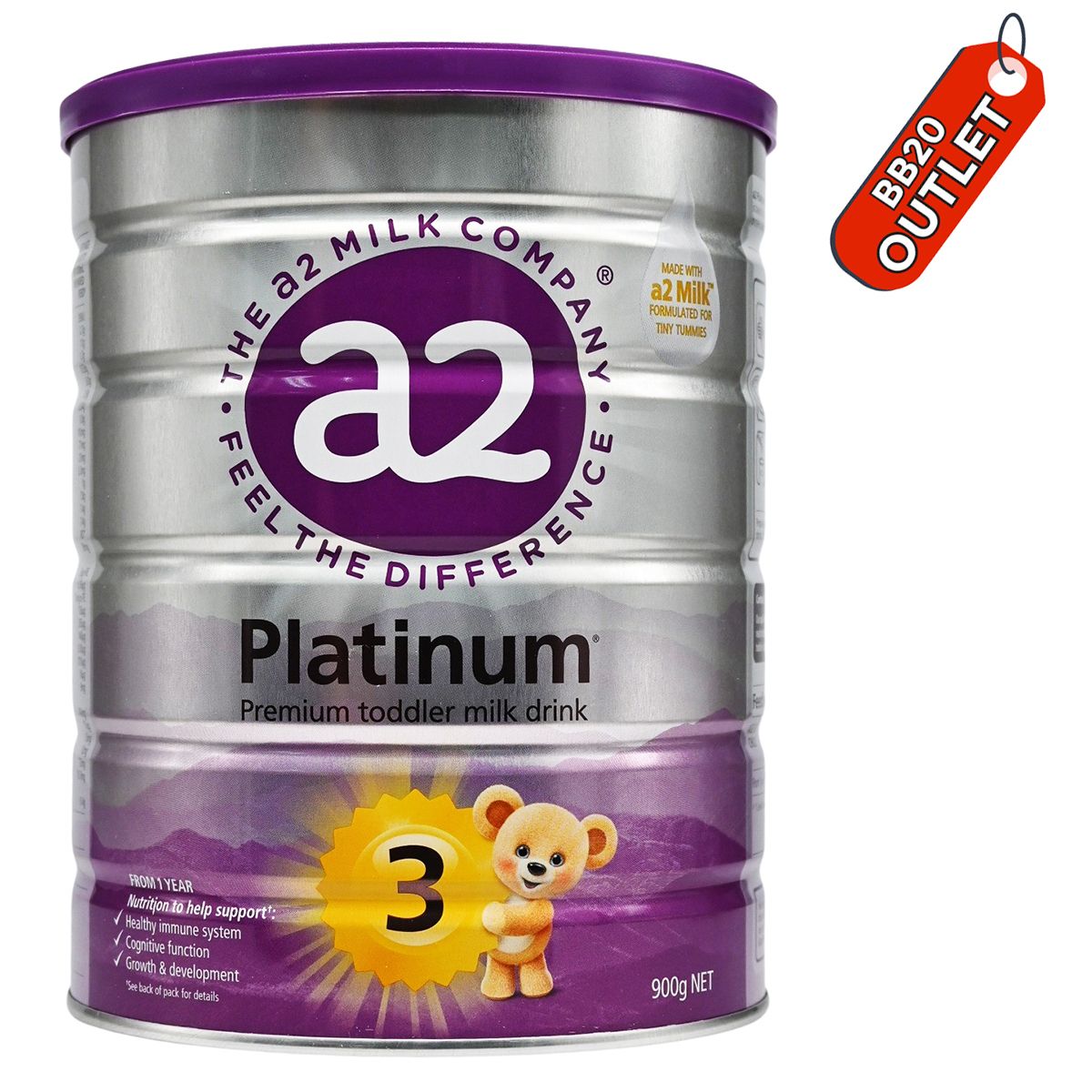a2 | A2 - Platinum 白金版奶粉3段 900g (1 – 3歲) (平行進口) (9421902960611) | HKTVmall 香港最大網購平台