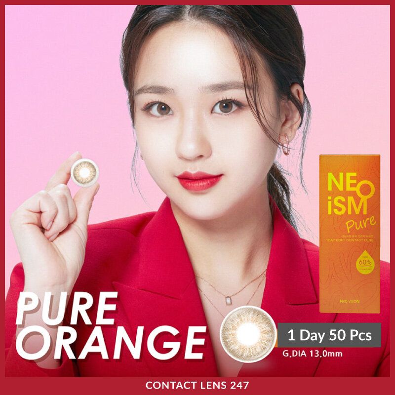 NEOISM | Neoism 1 Day Pure Orange 每日即棄隱形眼鏡50片 [平行進口] | 度數 : 0.00 ...