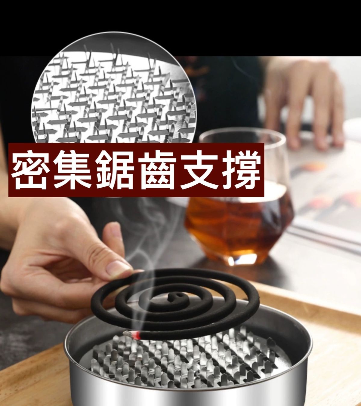 Wit's | Stainless steel mosquito coil tray bracket with cover, mosquito ...