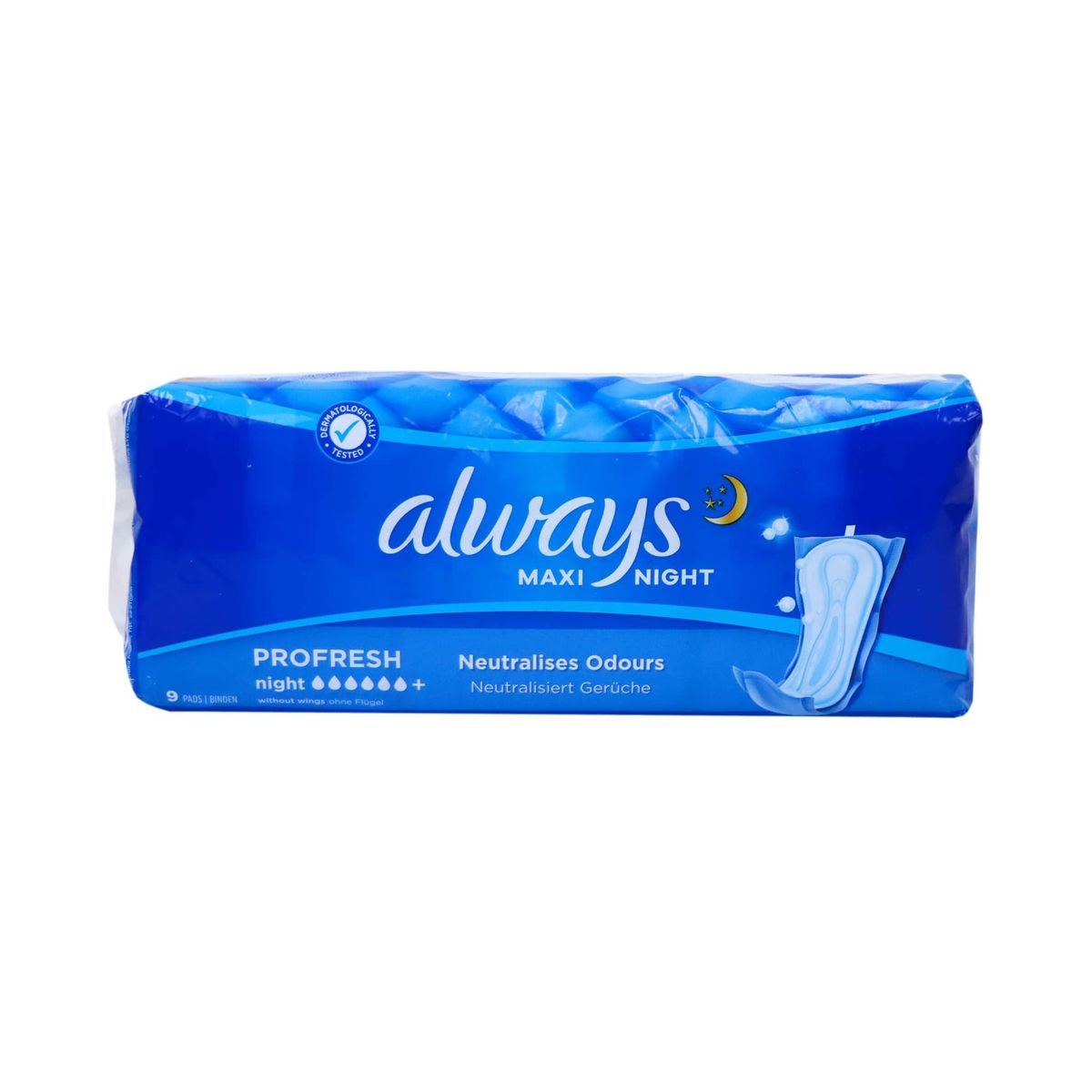 always/護舒寶 | ProFresh夜用特吸無翼衛生巾 30cm (9片) [平行進口] | HKTVmall 香港最大網購平台