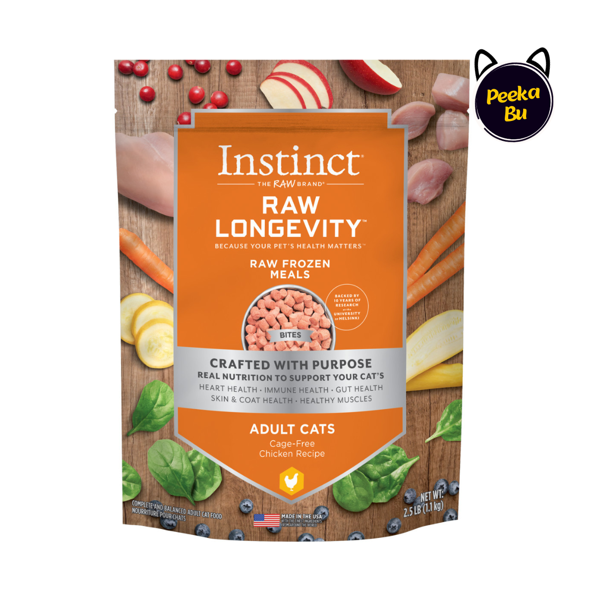 Instinct | LONGEVITY 100% Freeze Dried Raw Meals Cage Free Chicken ...