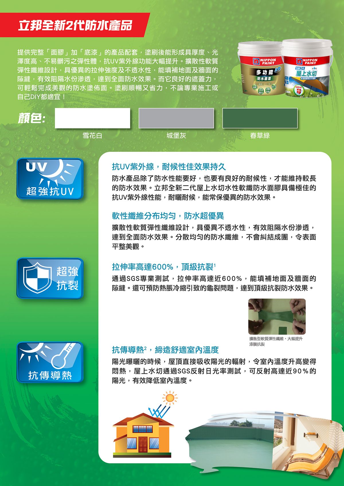 Nippon Paint | Nippon Paint Water-based Soft Fiber Waterproof Roof 4KG ...