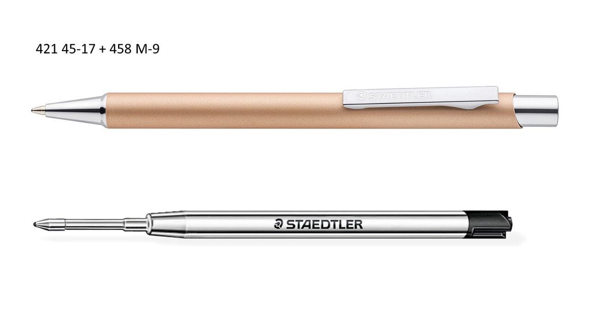 施德樓 | Elance ballpoint pen 按掣原子筆 + 筆芯M咀 (金/紅/粉綠/藍)色 42145(17/20/35/39 ...