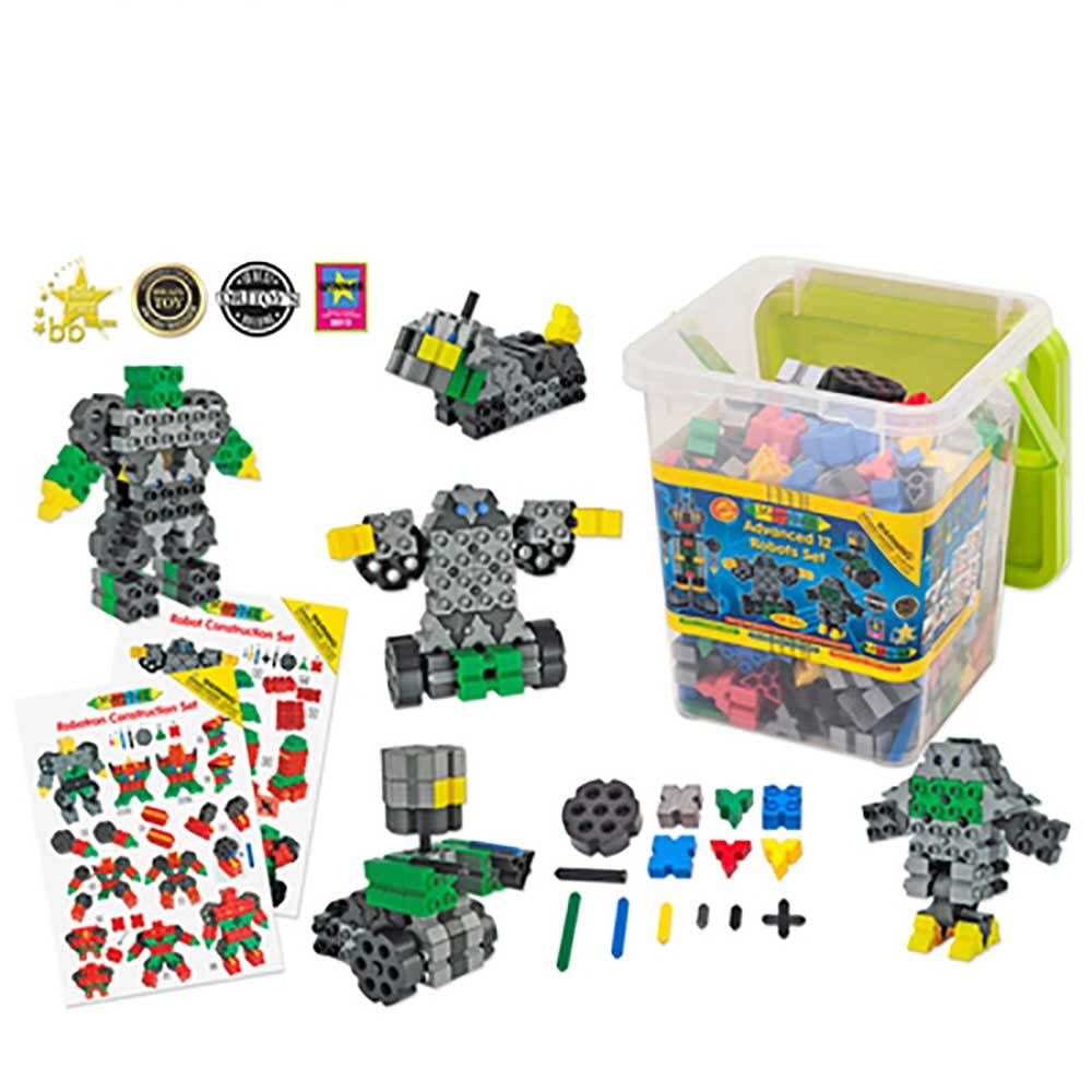 童樂高飛 | Morphun Junior兒童 初階結構創意英國STEAM積木 (465款積木12款機械人) | HKTVmall 香港最大網購平台