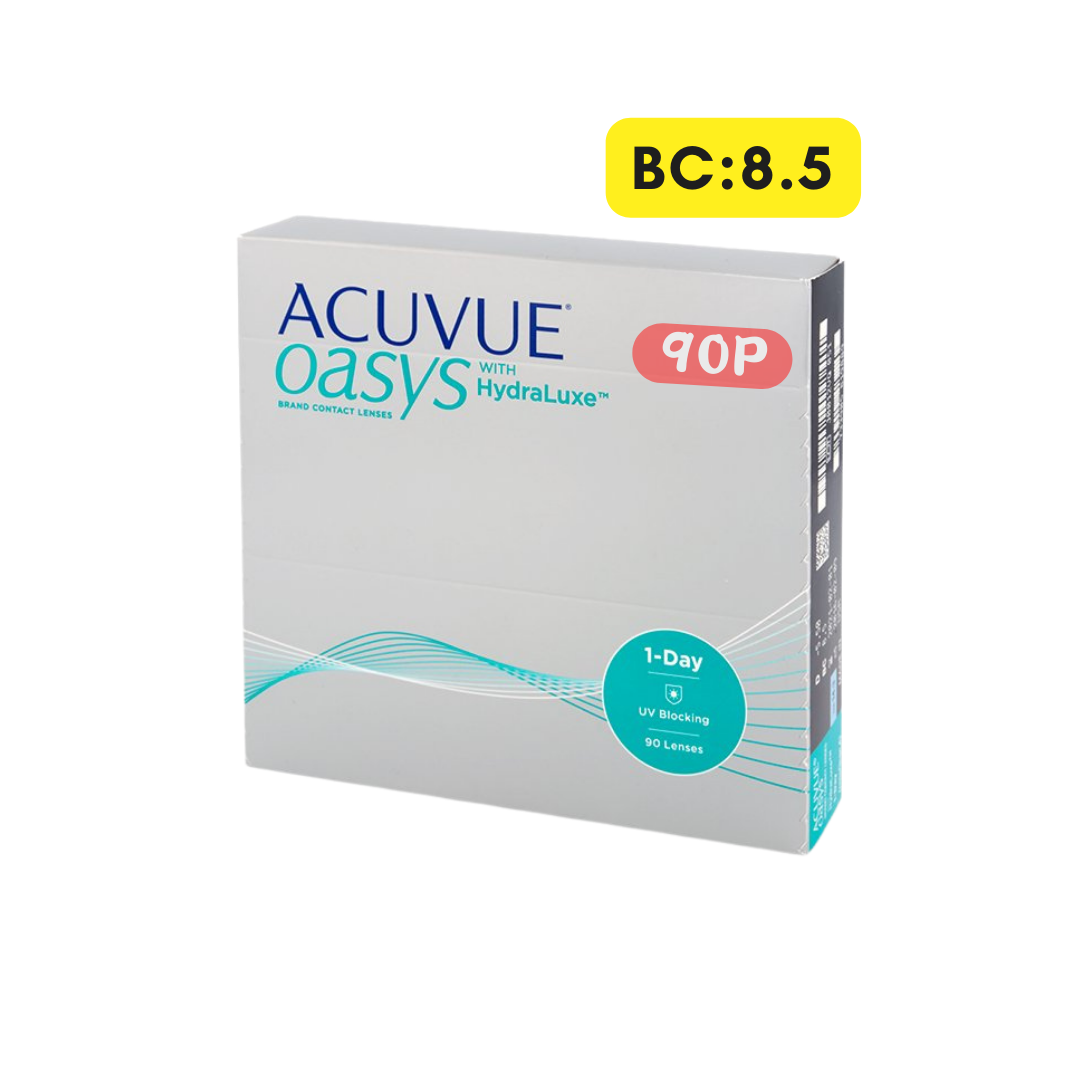 ACUVUE | (90片)(弧度: 8.5) Oasys 矽水凝膠 每日即棄隱形眼鏡 -100度 [平行進口] | 度數 : -1.00 ...