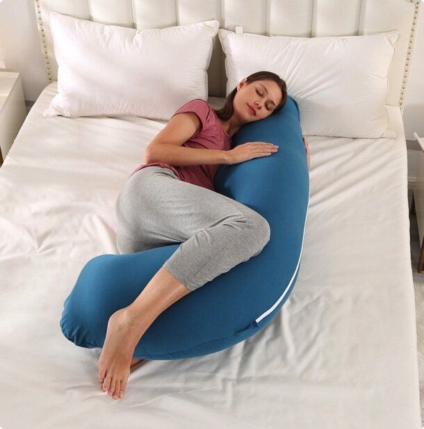 BEAR | J型單邊枕孕婦抱枕（針織藏藍 70*130cm） | HKTVmall 香港最大網購平台