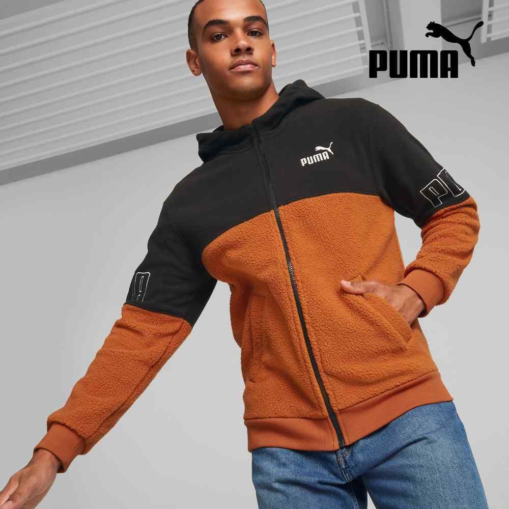 PUMA | Puma Power Winterized Full-Zip Hoodie 男子外套 | 顏色 : 橙色-彩色 | 尺碼 : S ...