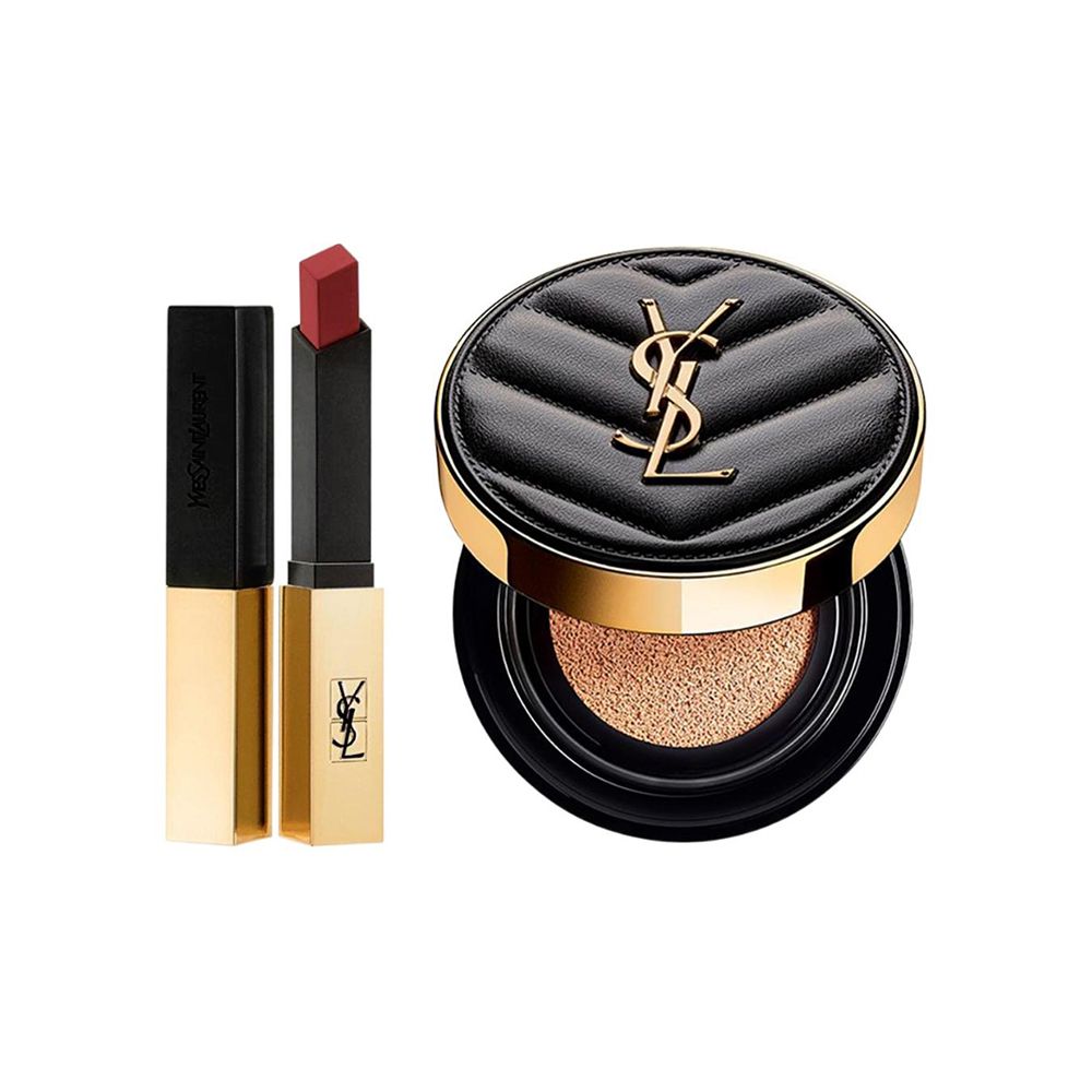 Yves Saint Laurent (YSL) | 聖羅蘭 YSL聖羅蘭皮氣墊B10(象牙白14g)+細管口紅小金條1966(2.2g) 平行進口 | HKTVmall 香港最大網購平台