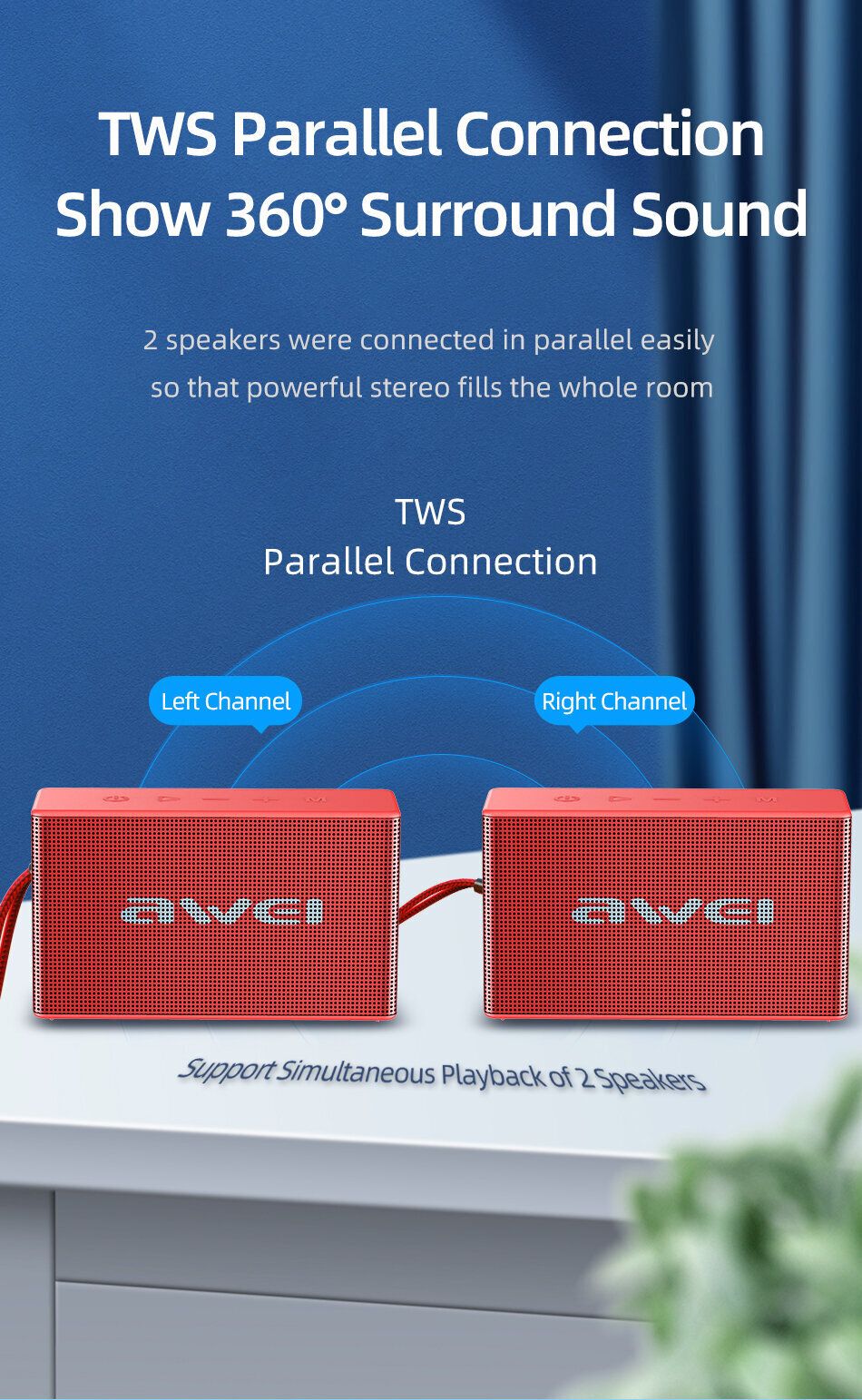 AWEI | Y665 Mini Radio Stereo SPEAKER BLUETOOTH High Power Waterproof ...