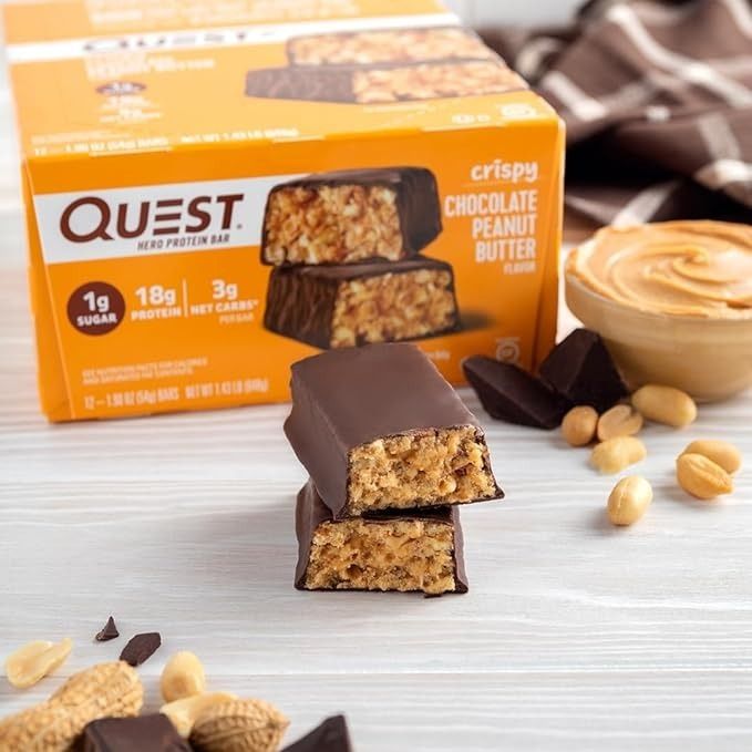QUEST NUTRITION | Hero Protein Bar Chocolate Peanut Butter 54g x 12 ...