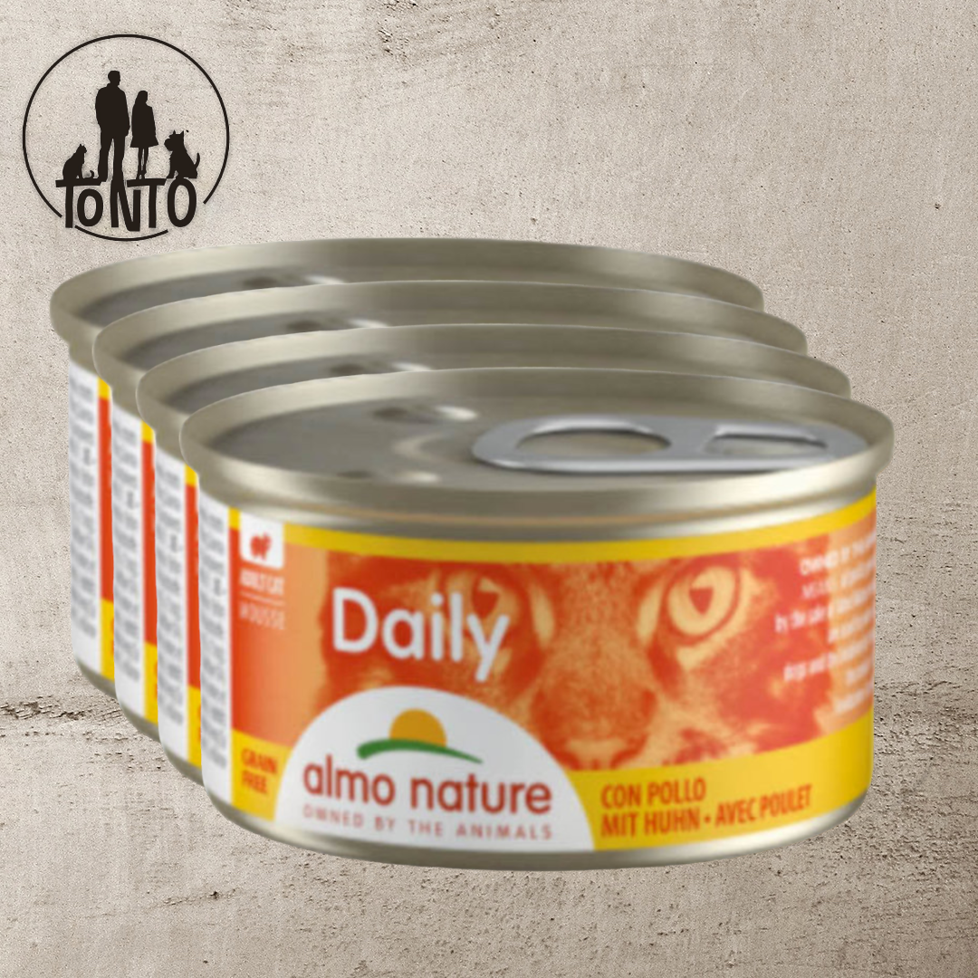 almo nature | Almo Nature Daily 成貓主食慕絲罐頭 雞肉 85g X4 | HKTVmall 香港最大網購平台