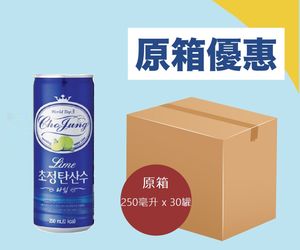 ChoJung | Korean Sparkling Water (Lime)(Zero Calorie)250ml (Full Case/30cans) (Best Before:2026 ...