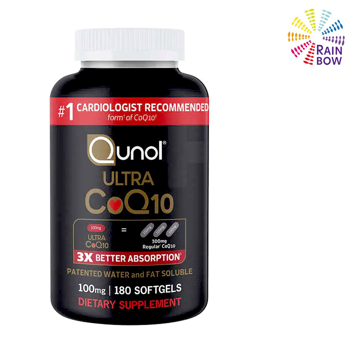 Qunol | 超級輔酶Q10 100mg 180 粒 (平行進口) (898440001295)到期日:27年11月 | HKTVmall ...