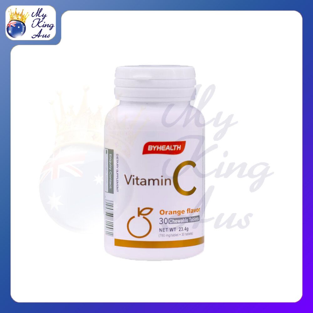 BYHEALTH | 維他命C 780mg 橙味 30片 [平行進口] (到期日: 2024-03-03) | HKTVmall 香港最大網購平台