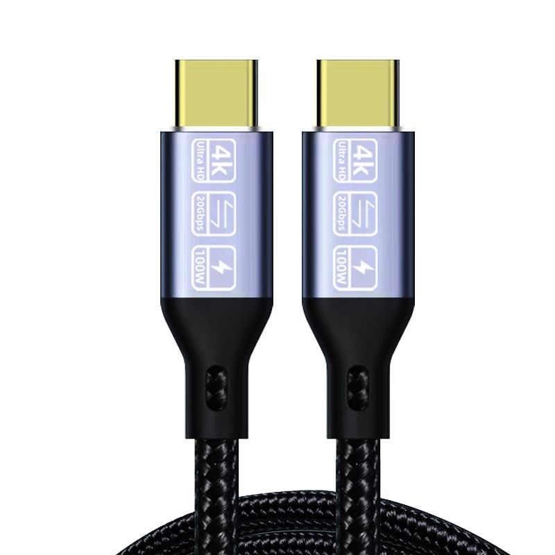 SUMILABEL | PD100W 快充 雷電 OTG 支持 20Gbps傳輸 4K影像+數據 GEN3.2 USB-C線 (e-MARKER 芯片/合金頭) - 1米長 ...
