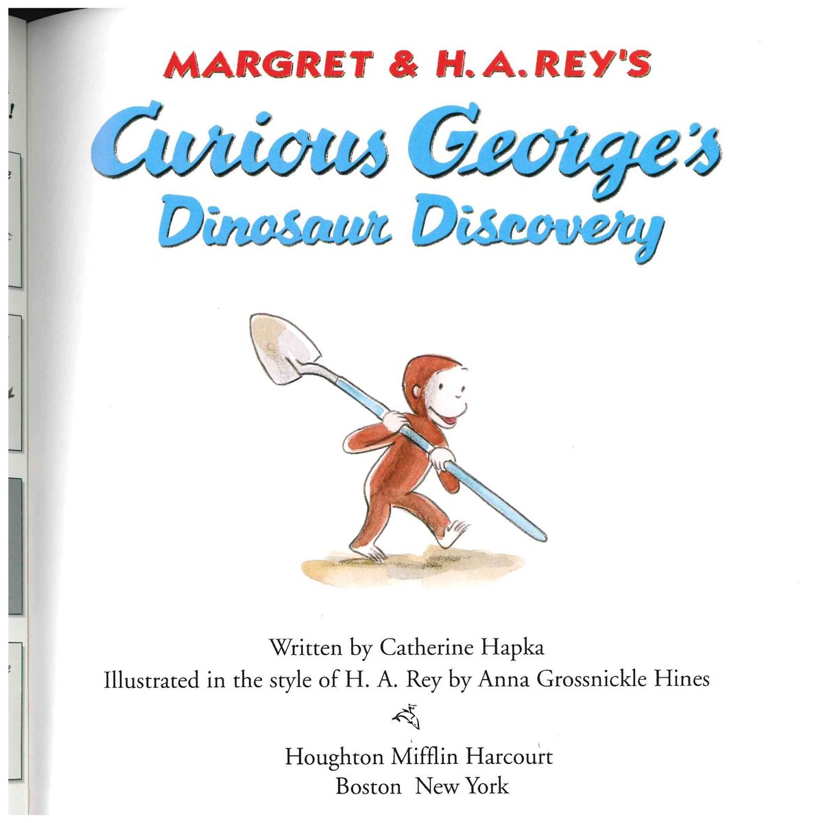 HMH Books for Young Readers | Curious George's Dinosaur Discovery ...