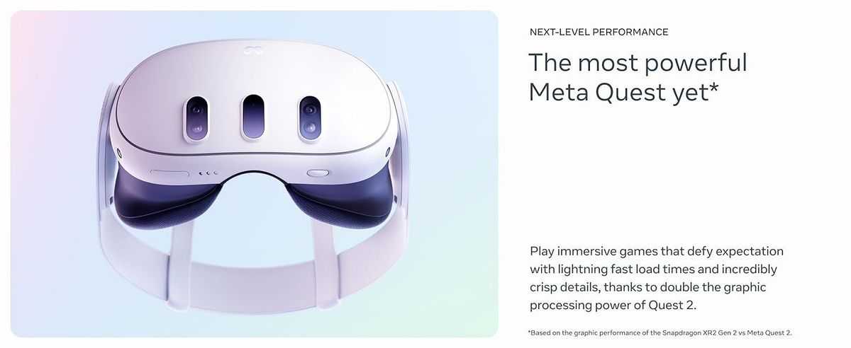 oculus | Meta Quest 3 全新混合現實VR 頭戴式裝置 | 128GB | 平行進口 | CKA34142 | 儲存容量 ...