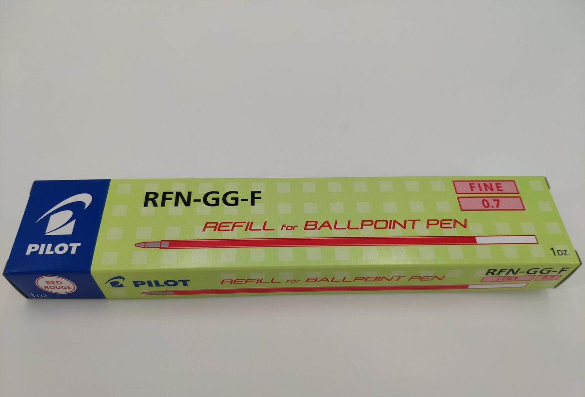 PILOT | RFN-GG-F 中性筆替芯 0.7mm紅色筆芯 12支 [長芯] | HKTVmall 香港最大網購平台