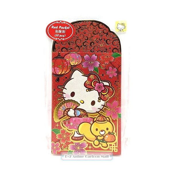 SANRIO | Hello Kitty Hong Kong version Red Shaped Lucky Seals 10 Packs ...