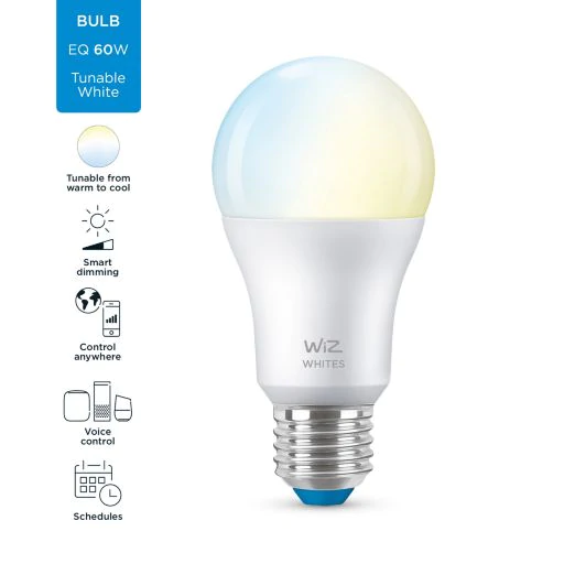 WiZ | WiZ Wi-Fi Smart LED Bulbs - 8W / E27screw head / A60 (Tunable ...