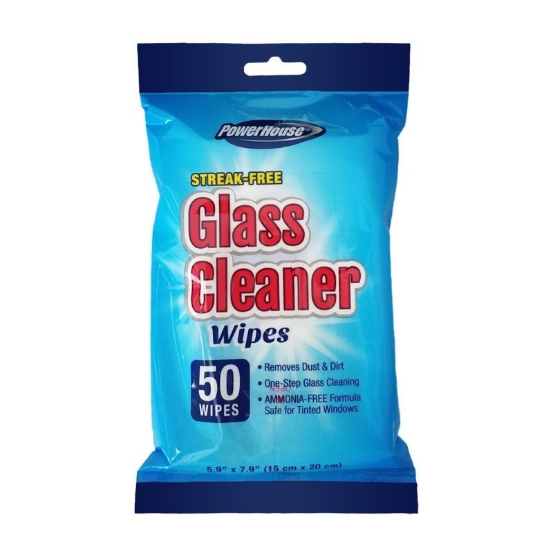 HOTBUY | 【50 wipes】Glass and Window Cleaner Wipes Streak Free Glass ...