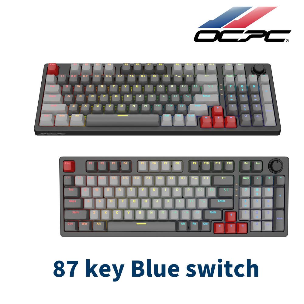 OCPC | ZERO COMPACT Gaming Keyboard 87鍵 青軸機械鍵盤 RGB | HKTVmall 香港最大網購平台