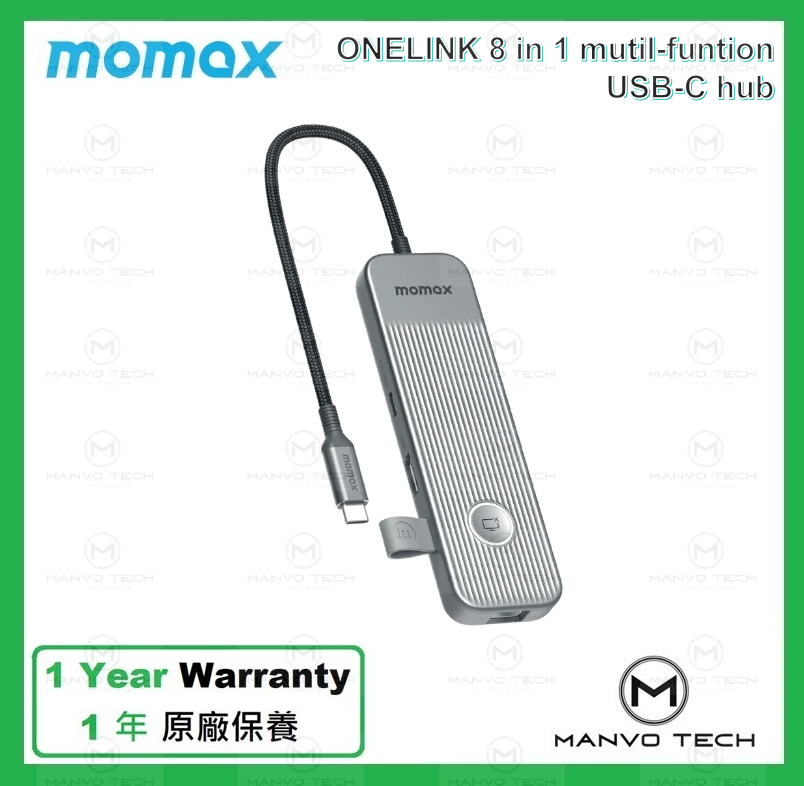 MOMAX | ONELINK 8 in 1 mutil-funtion USB-C hub DH18E | HKTVmall The ...