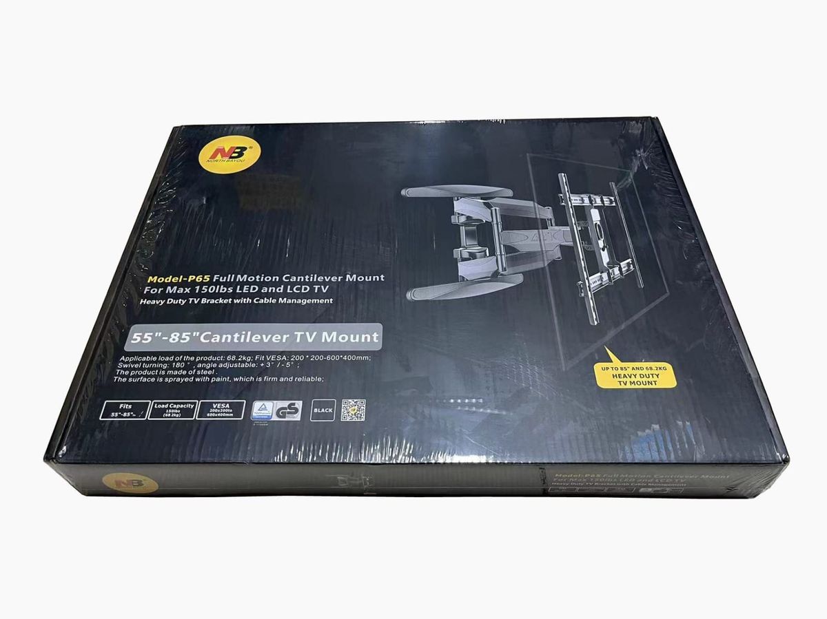 North Bayou | NB P65 55-85'' 電視活動掛牆架 懸臂式 承重範圍 : 68.2 Kg NBP65 ...