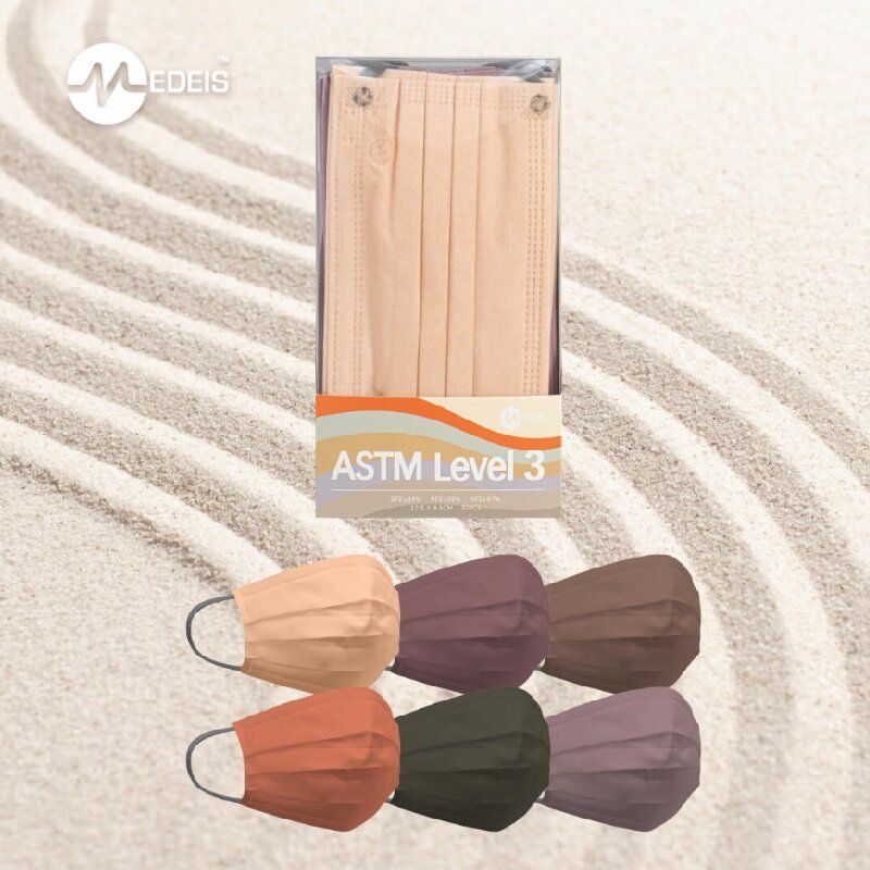 MEDEIS | Medeis 三層扁耳繩外科醫療口罩 - Forest (30片) | HKTVmall 香港最大網購平台