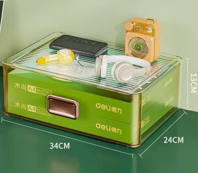 DDS | （透橙大號【24*34*13cm】）收納盒 # N262_007_697 | HKTVmall 香港最大網購平台