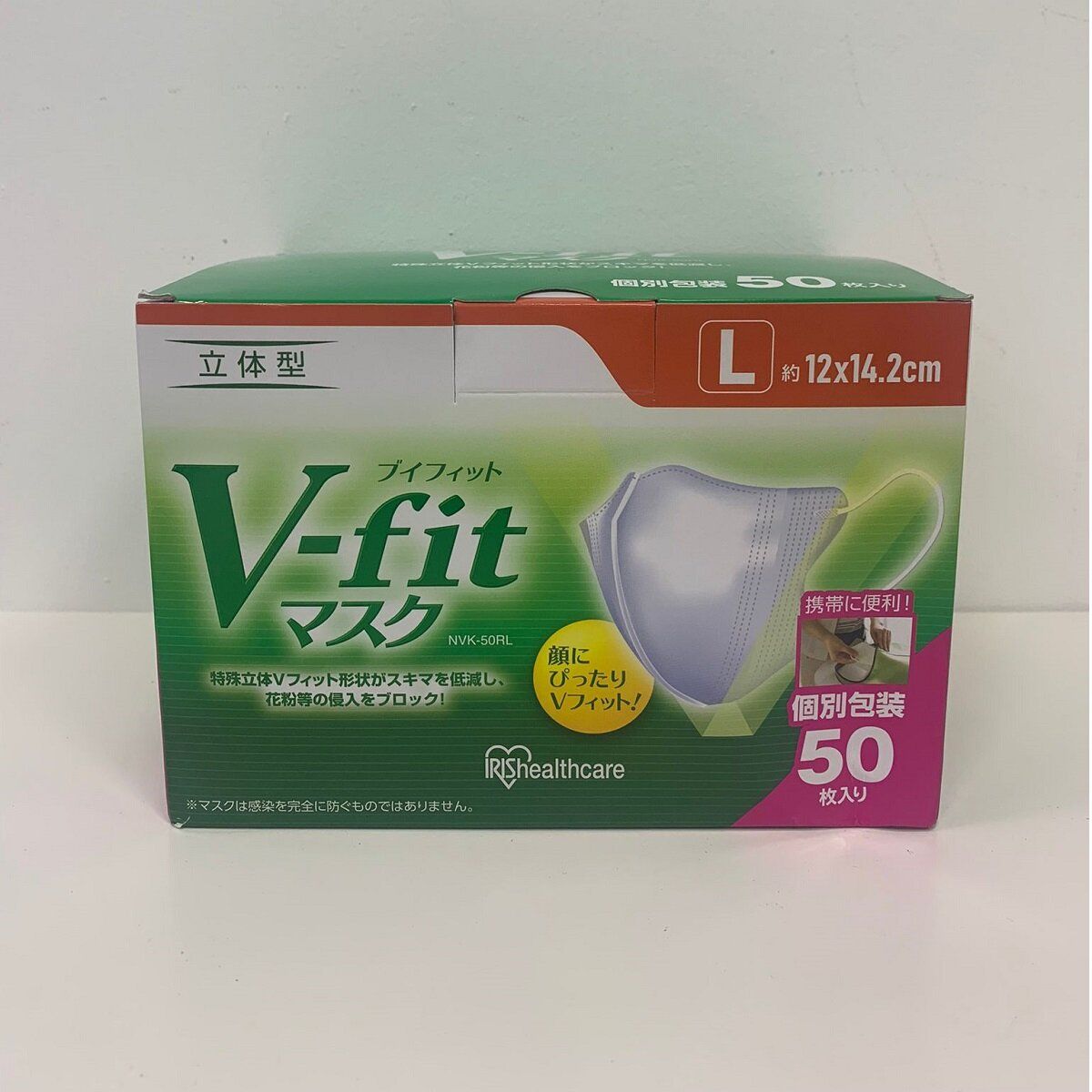 IRIS OHYAMA | Ⓜ · 【清倉特價】日本 IRIS Healthcare V-Fit (白 50片裝) 3D 立體口罩 全獨立包裝 ...