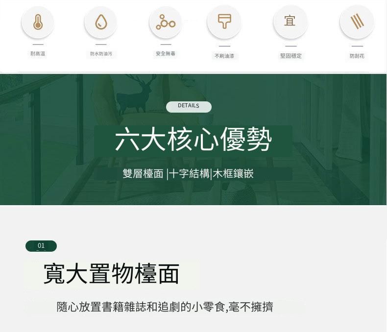 日本熱銷 | 北歐風雙層圓形茶几 - 深胡桃色 [50*50*48] | HKTVmall 香港最大網購平台