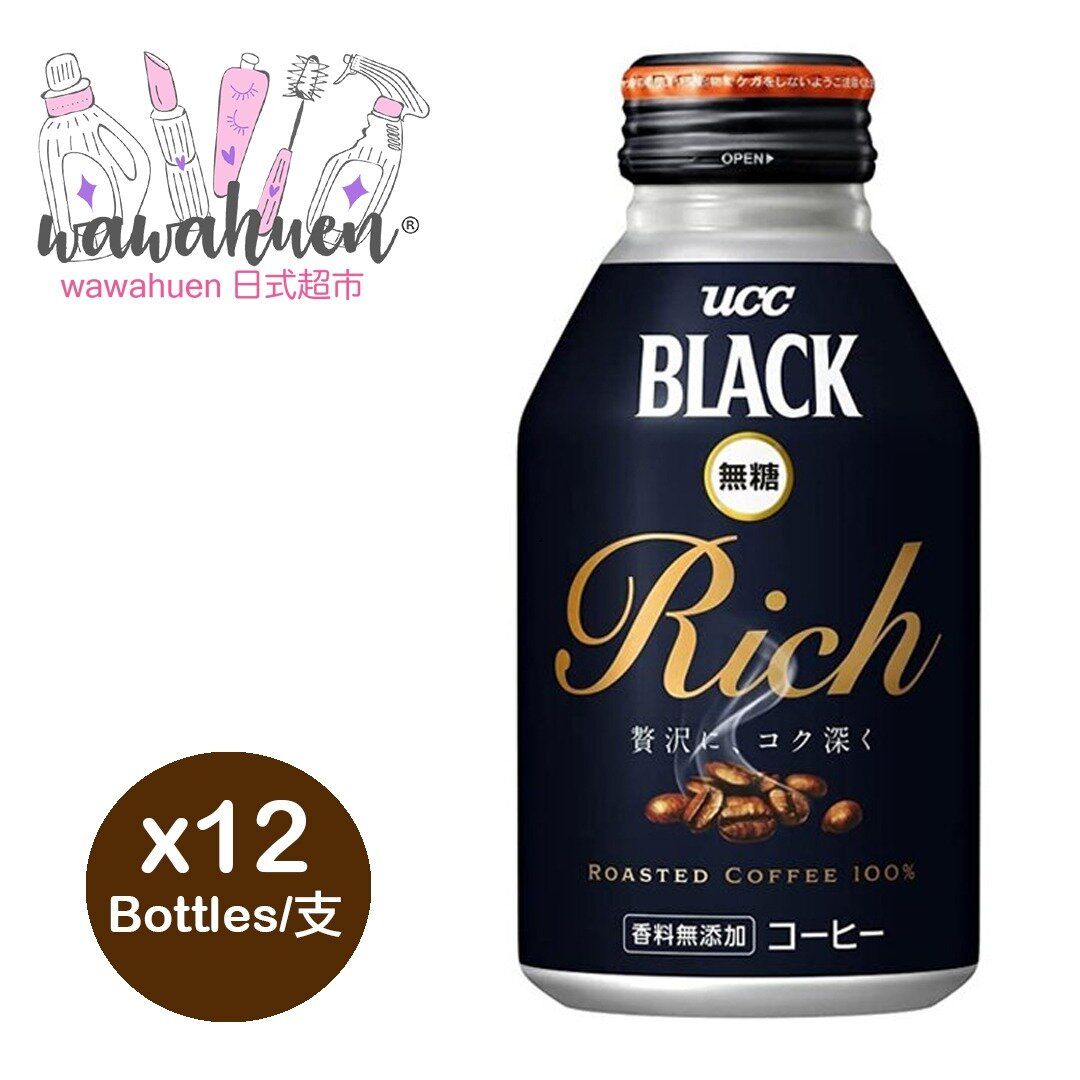 Ucc | (275gx12) Japan BLACK Sugar Free New Version RICH Black Coffee ...