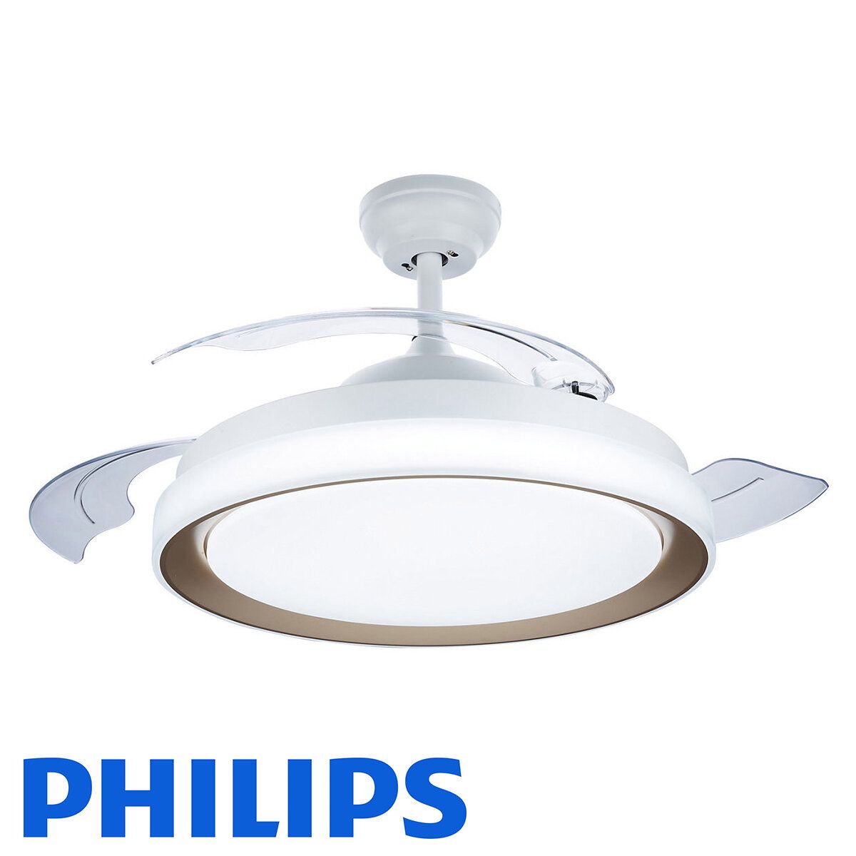 PHILIPS | Philips FC570 28W+36W 40-55-30K Gold LED Ceiling Fan | Color ...
