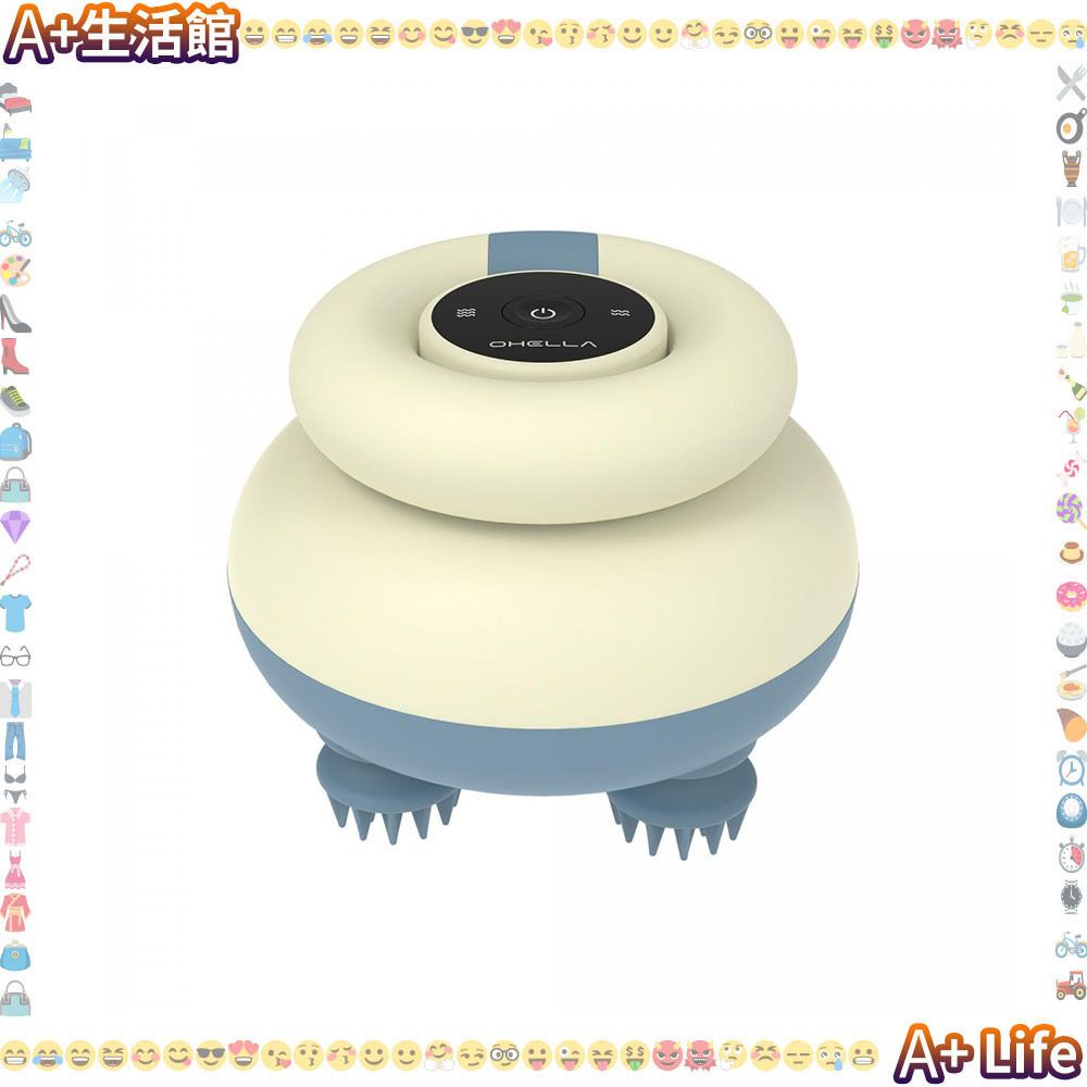 ABKO | Korea Ohella SM01 2 IN 1 Cordless Scalp Massager Yellow Korea IPX7, Body Massage #OH ...