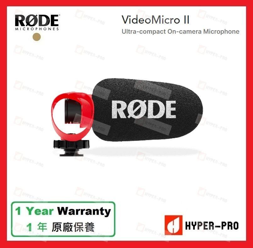 RODE | VideoMicro II 攝像機 槍式話筒 | HKTVmall 香港最大網購平台