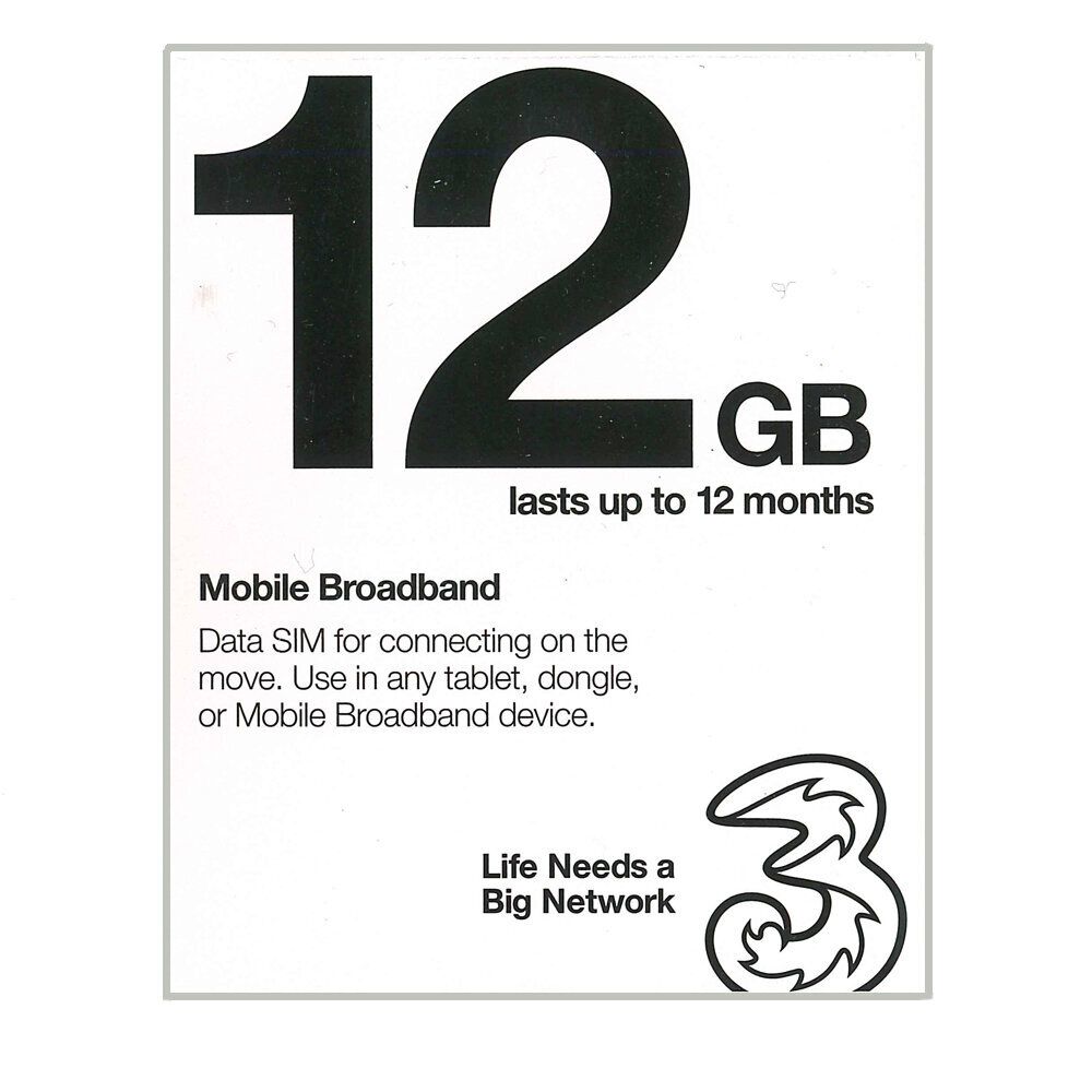 3 (UK) | 3UK【12GB年卡】英國及歐洲70+國家地區 5G/4G/3G上網卡數據卡Sim卡[H20] | HKTVmall 香港最 ...