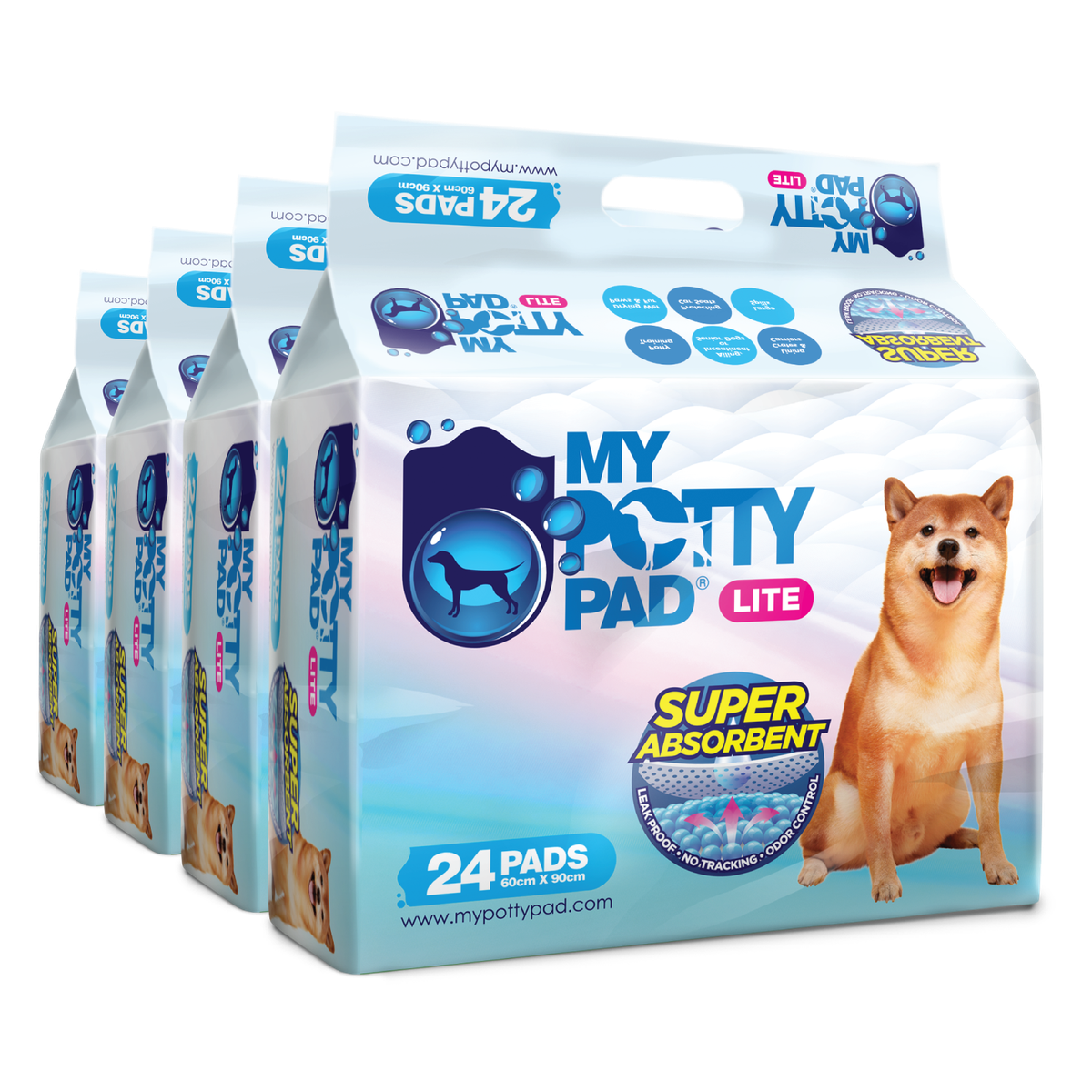 My Potty Pad BoxSet Lite Pet Sheet L 60cm X 90cm 24 Pads X my-potty-pad-boxset-lite-pet-sheet-l-60cm-x-90cm-24-pads-x
