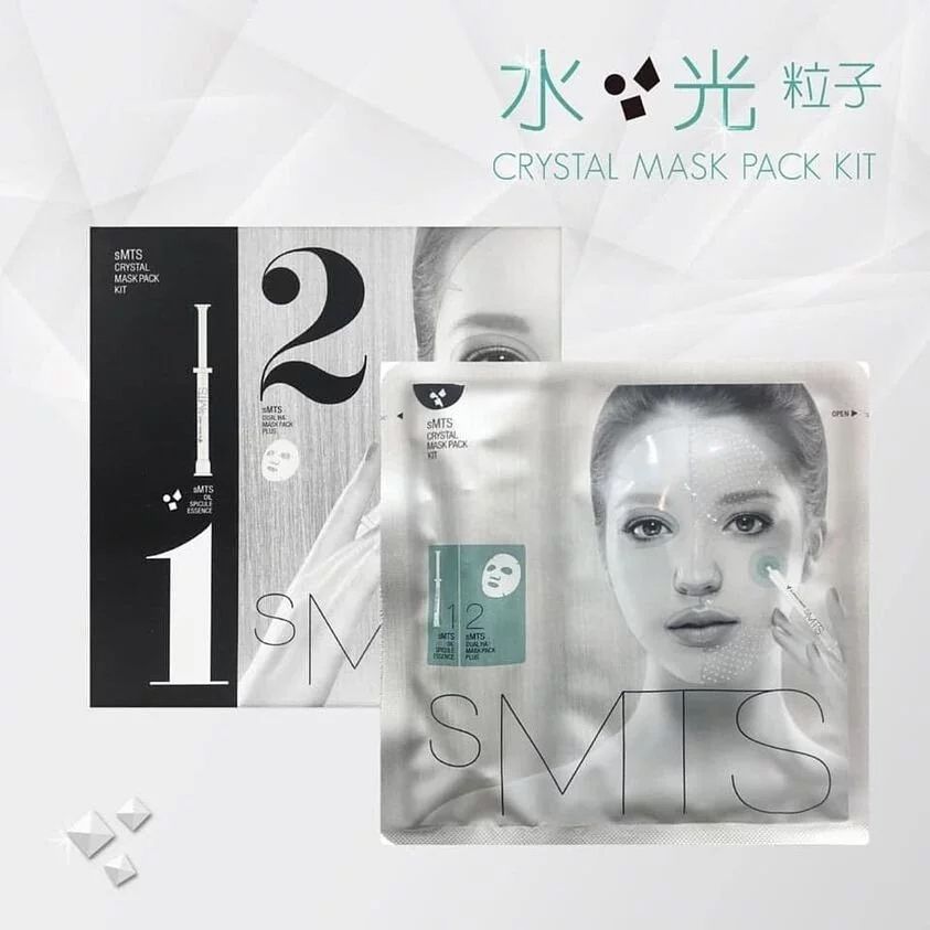 sMTS | Crystal Mask Pack Kit (Oil Spicule Essence x 1 + Dual HA Mask Pack Plus x 1) | HKTVmall ...