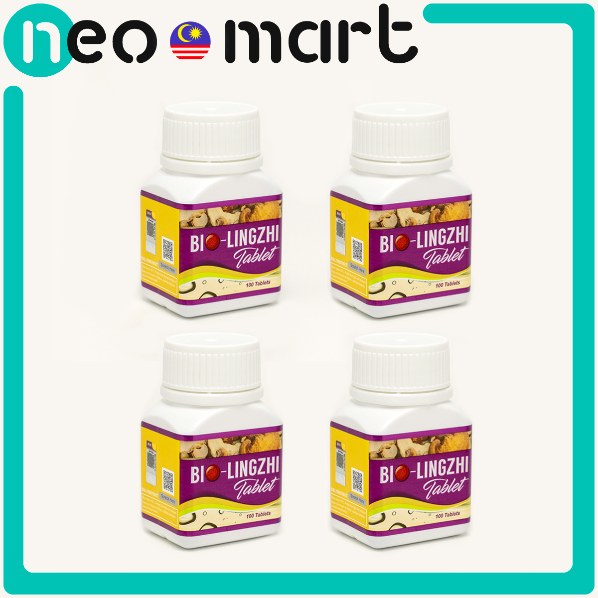 OTHER | Wellous - Bio Ling Zhi 靈芝片劑 100粒 [4件優惠裝] | 靈芝 子實體 菌絲體 ...