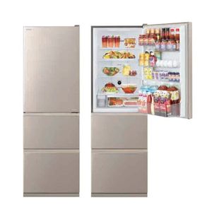 日立 | RS28KPH-CNXB 228 公升 變頻摩打 底層冰凍室 三門雪櫃 (新不銹鋼香檳色,兩側及門鉸位置是黑色) 右手鉸 ...