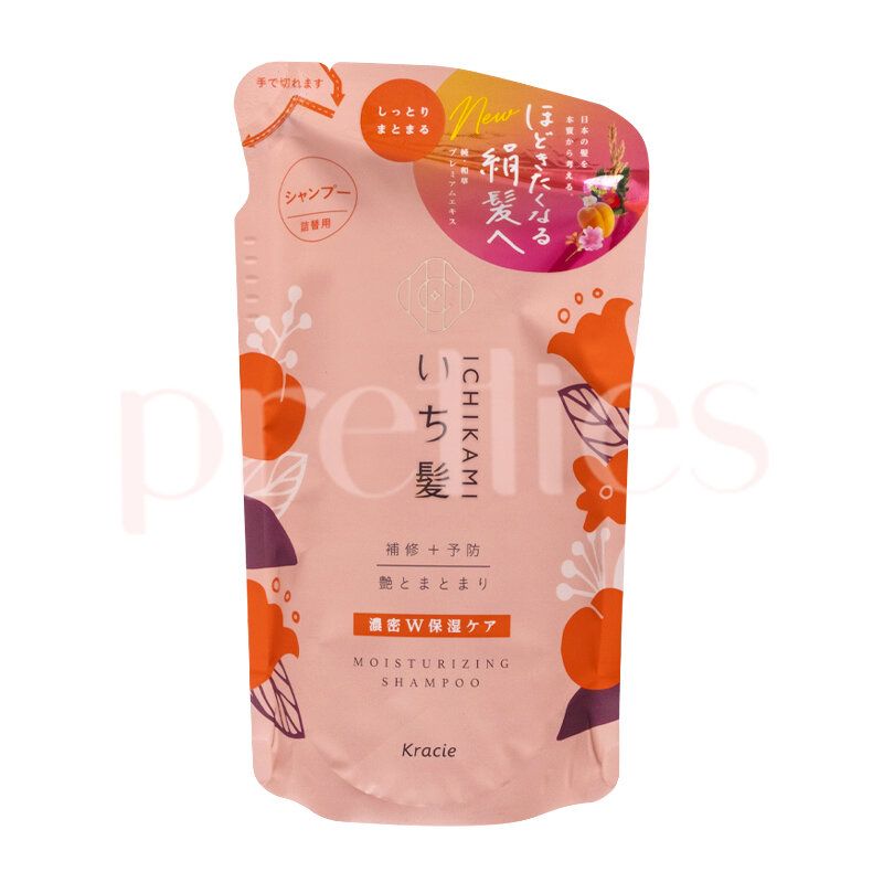 Kracie | ICHIKAMI 雙重保濕洗頭水 330ml (淺橙) 替換裝 (722539) (平行進口貨品) | HKTVmall 香港最大網購平台