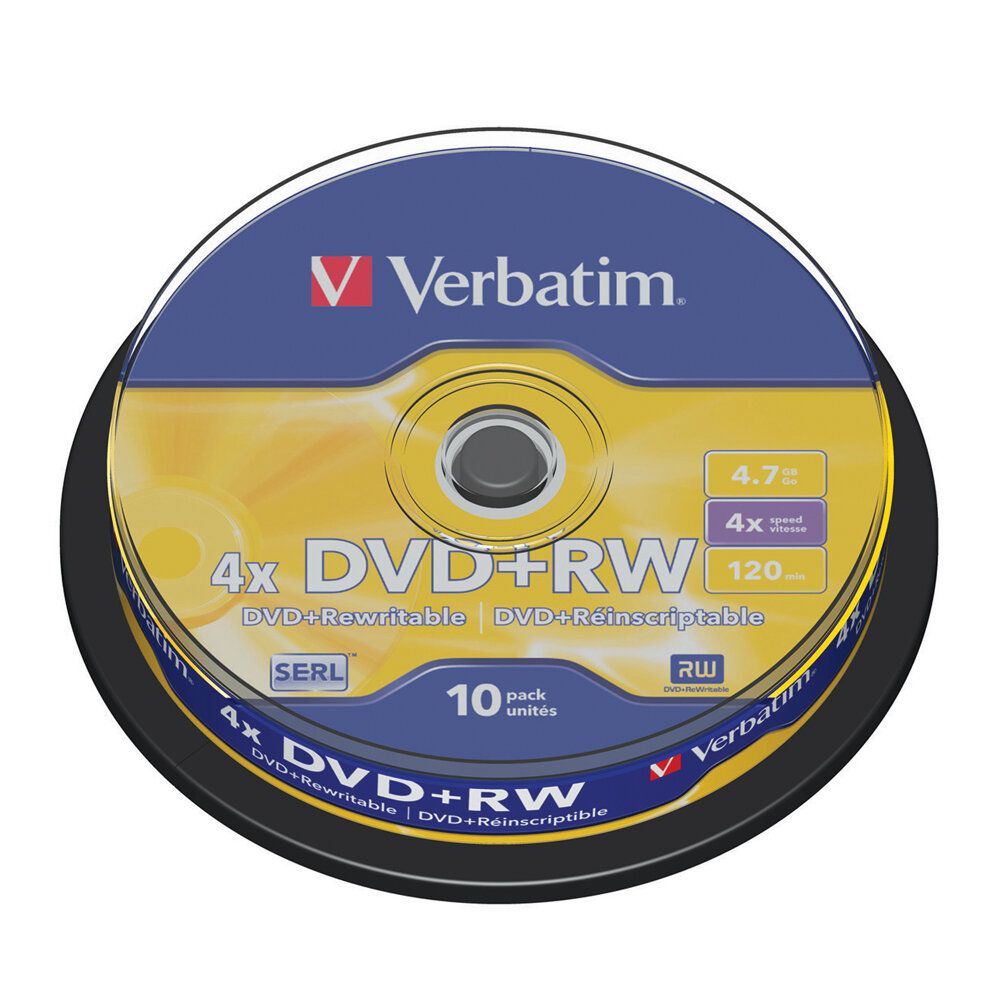 威寶 | DVD+RW 4.7GB 4X (10片筒裝)(43488) | HKTVmall 香港最大網購平台