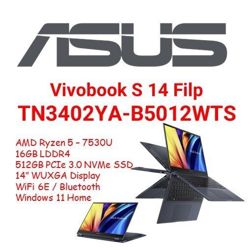 華碩 | Vivobook S 14 Flip (TN3402, AMD Ryzen 5000 Series) TN3402YA ...