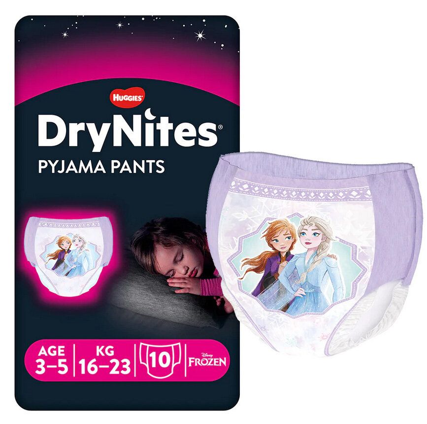 HUGGIES | Frozen DryNites女童安睡褲 10片裝 (平行進口) | HKTVmall 香港最大網購平台